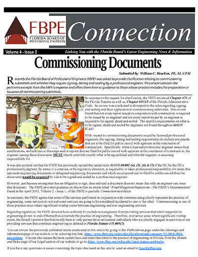 Publications – Florida Board of Professional Engineers
