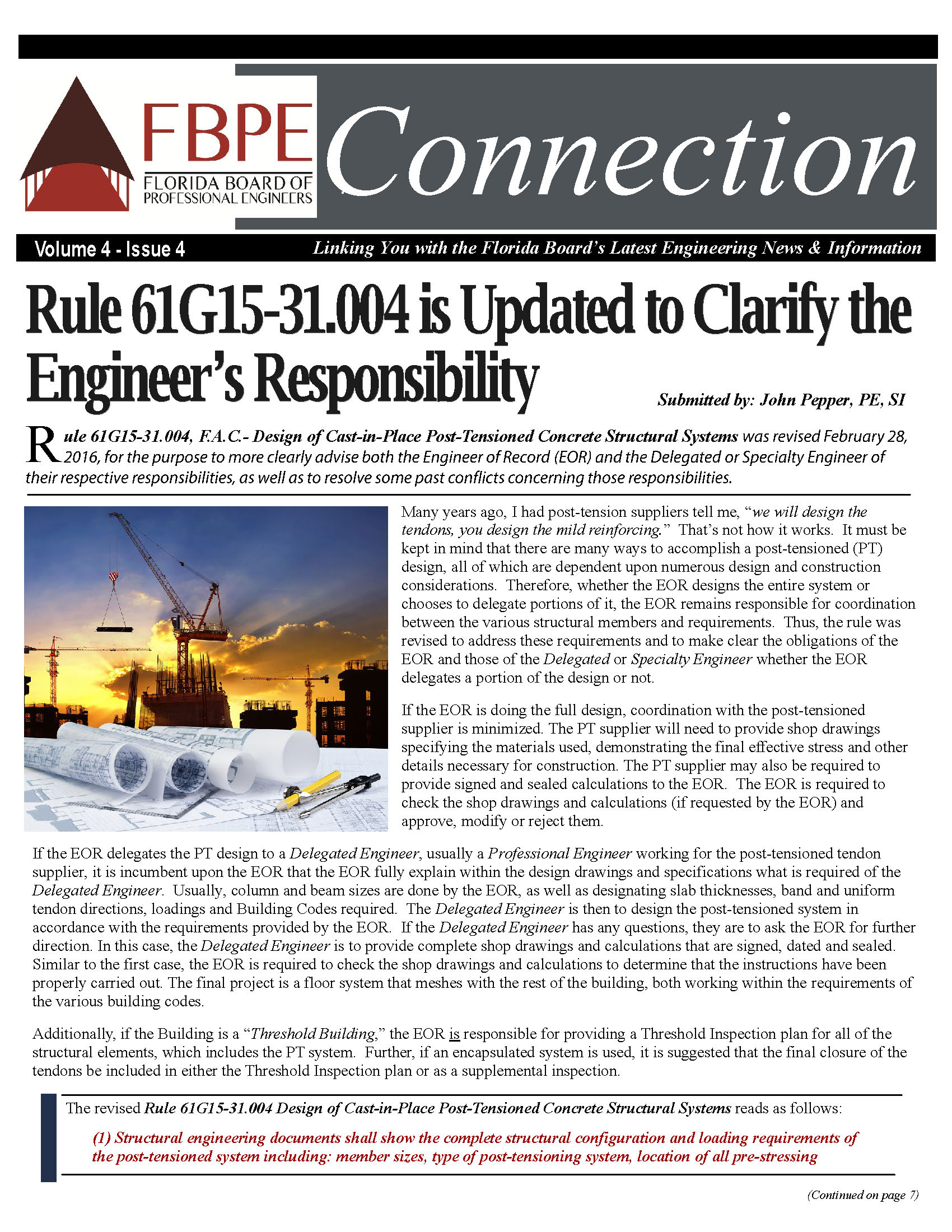 Publications – Florida Board of Professional Engineers