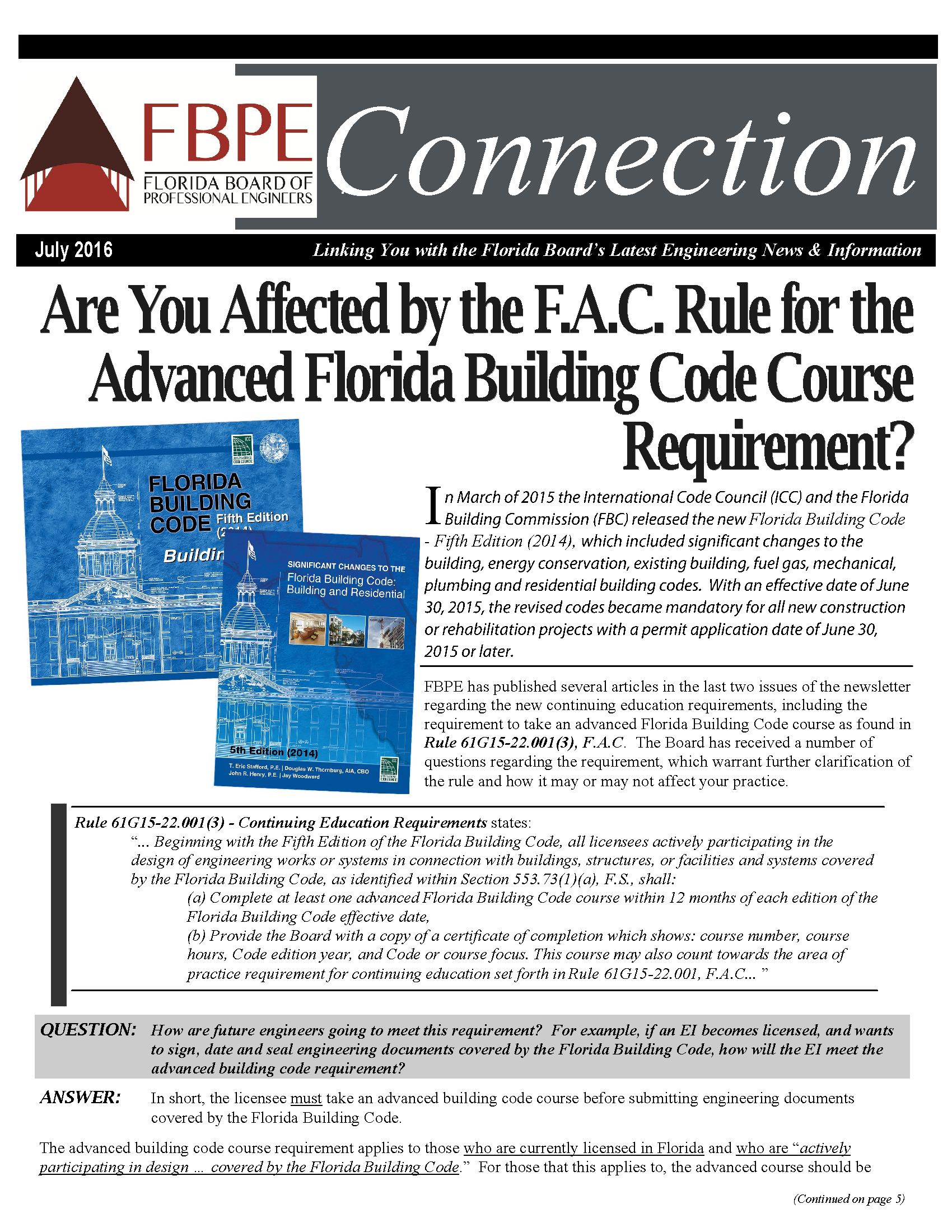 Publications – Florida Board of Professional Engineers