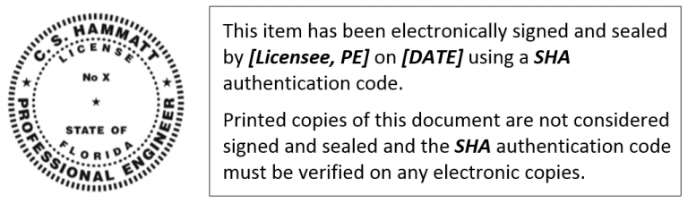 Proper Signing and Sealing of Engineering Documents - Florida Board of ...