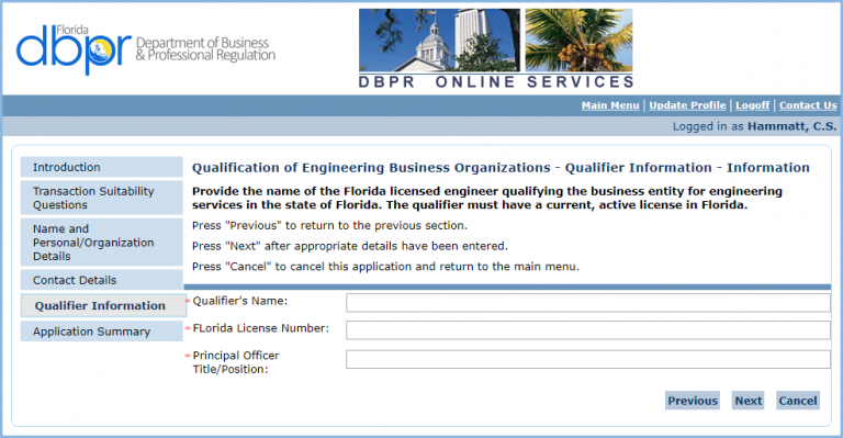 Registering Your Engineering Firm - Florida Board of Professional Engineers