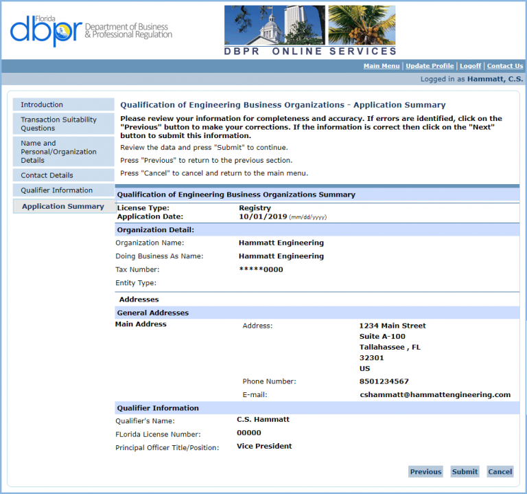Registering Your Engineering Firm - Florida Board of Professional Engineers