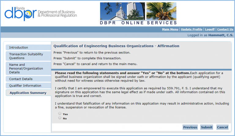 Registering Your Engineering Firm - Florida Board of Professional Engineers