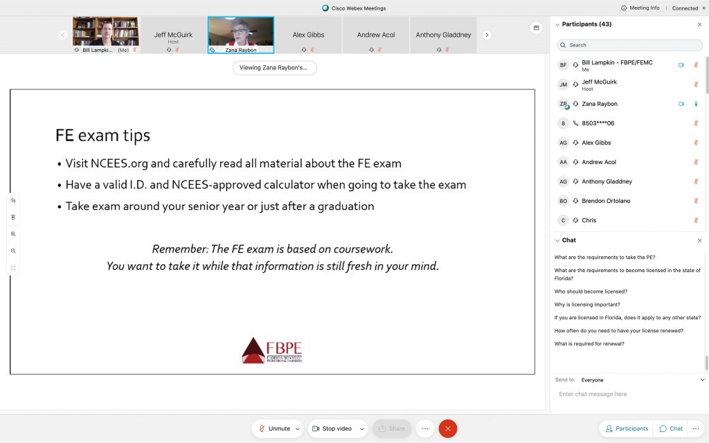 FBPE Outreach Continues Despite Pandemic - Florida Board of ...