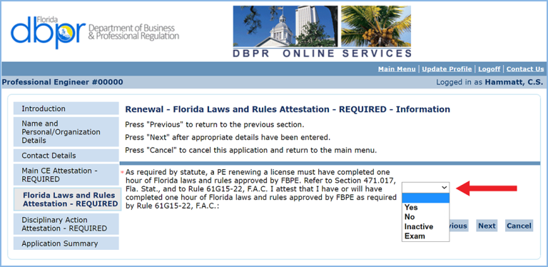 PE License Renewal: Step-by-Step - Florida Board of Professional Engineers