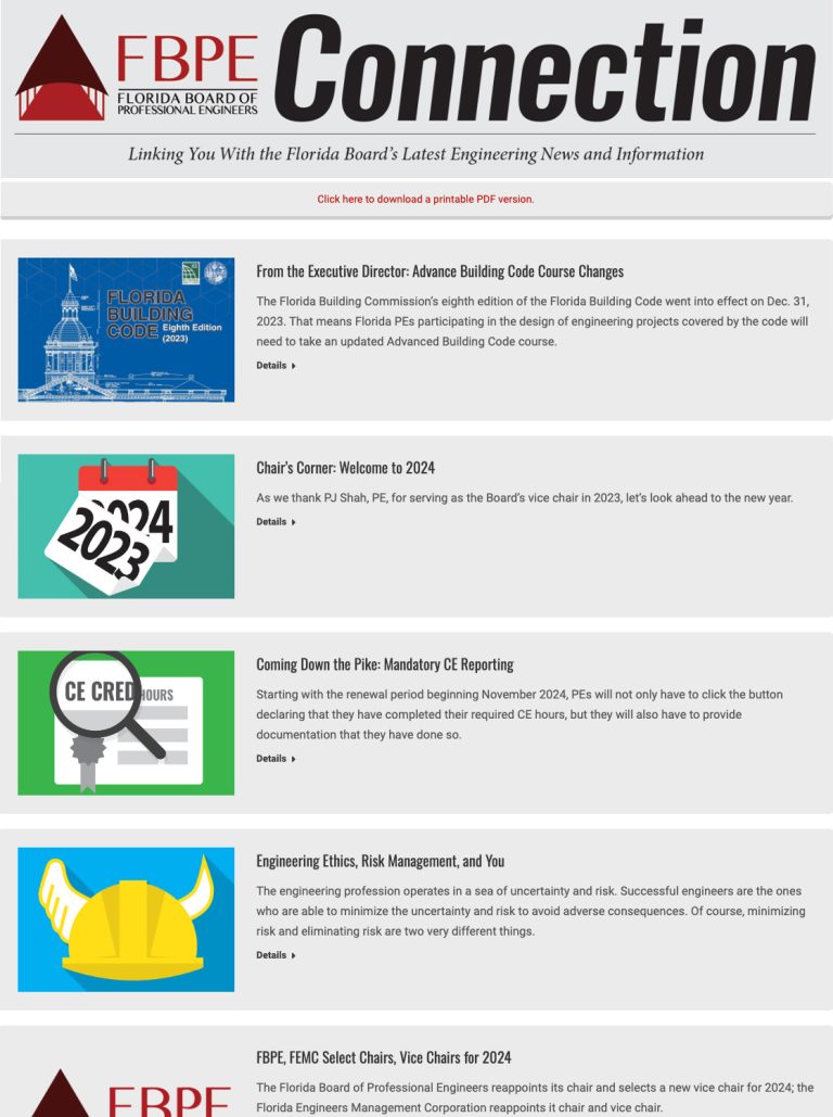 Home - Florida Board of Professional Engineers