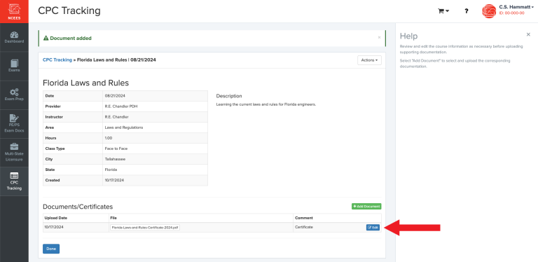 How to Report Your CE: An NCEES CPC Tracking Step-by-Step - Florida Board of Professional Engineers